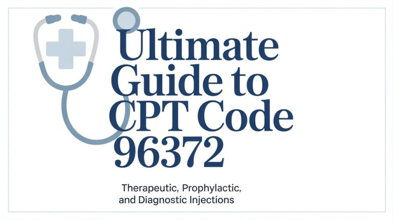 CPT Code 96372 Explained: Injection Billing, Guidelines, And Rules
